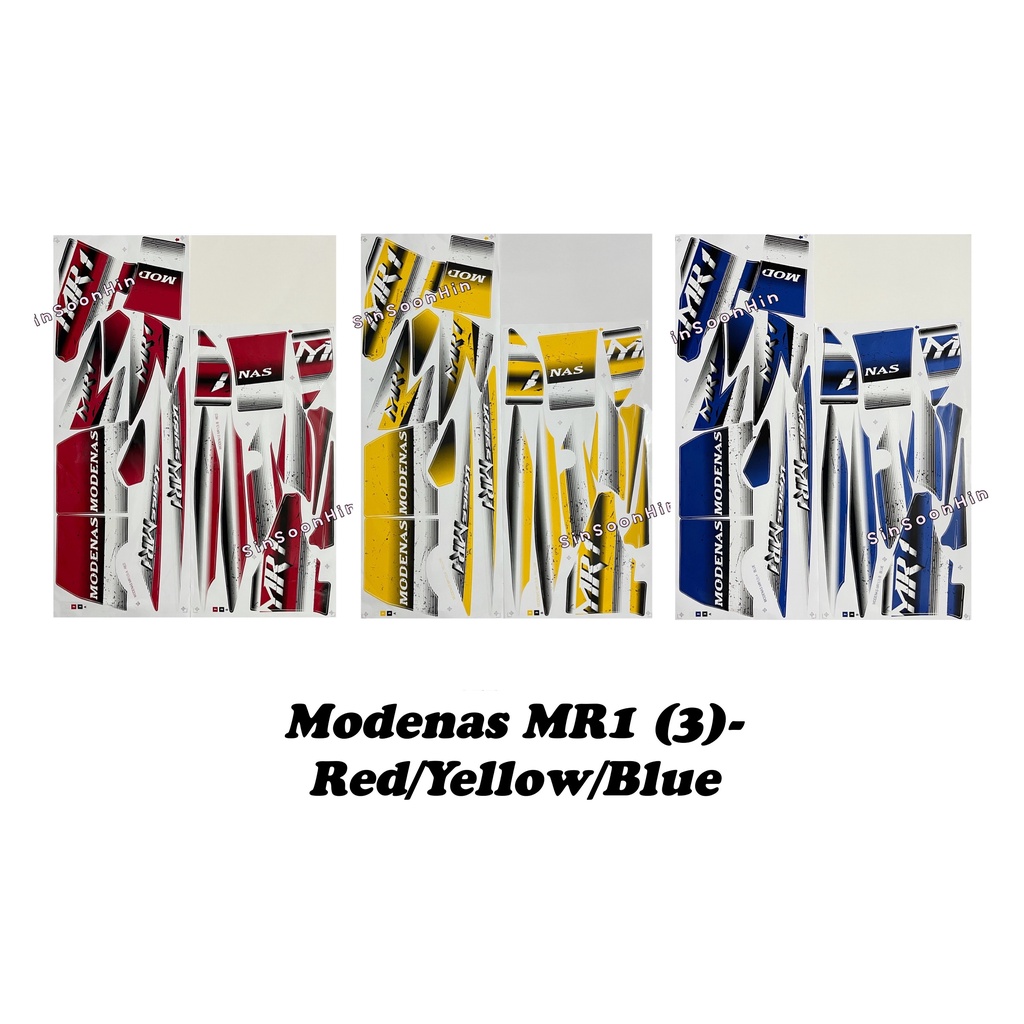 สติ๊กเกอร์ตัว MODENAS MR1 (3) / ลายทาง | Shopee Thailand