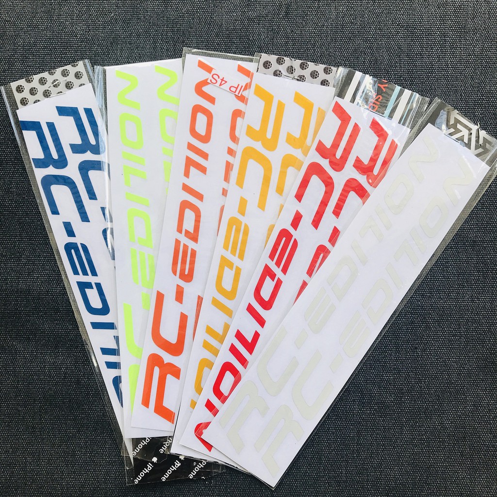 ชุดสติกเกอร์ส้อมรถจักรยานยนต์ Rc-edition แสตมป์ตัวอักษรที่ไม่ซ้ํากัน ...