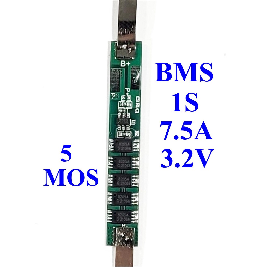 BMS 1S 3.2V LiFePO4 ใช้ป้องกันแบตเตอรี่ลิเธียมฟอสเฟต พิกัดกระแสไฟ 3A ...