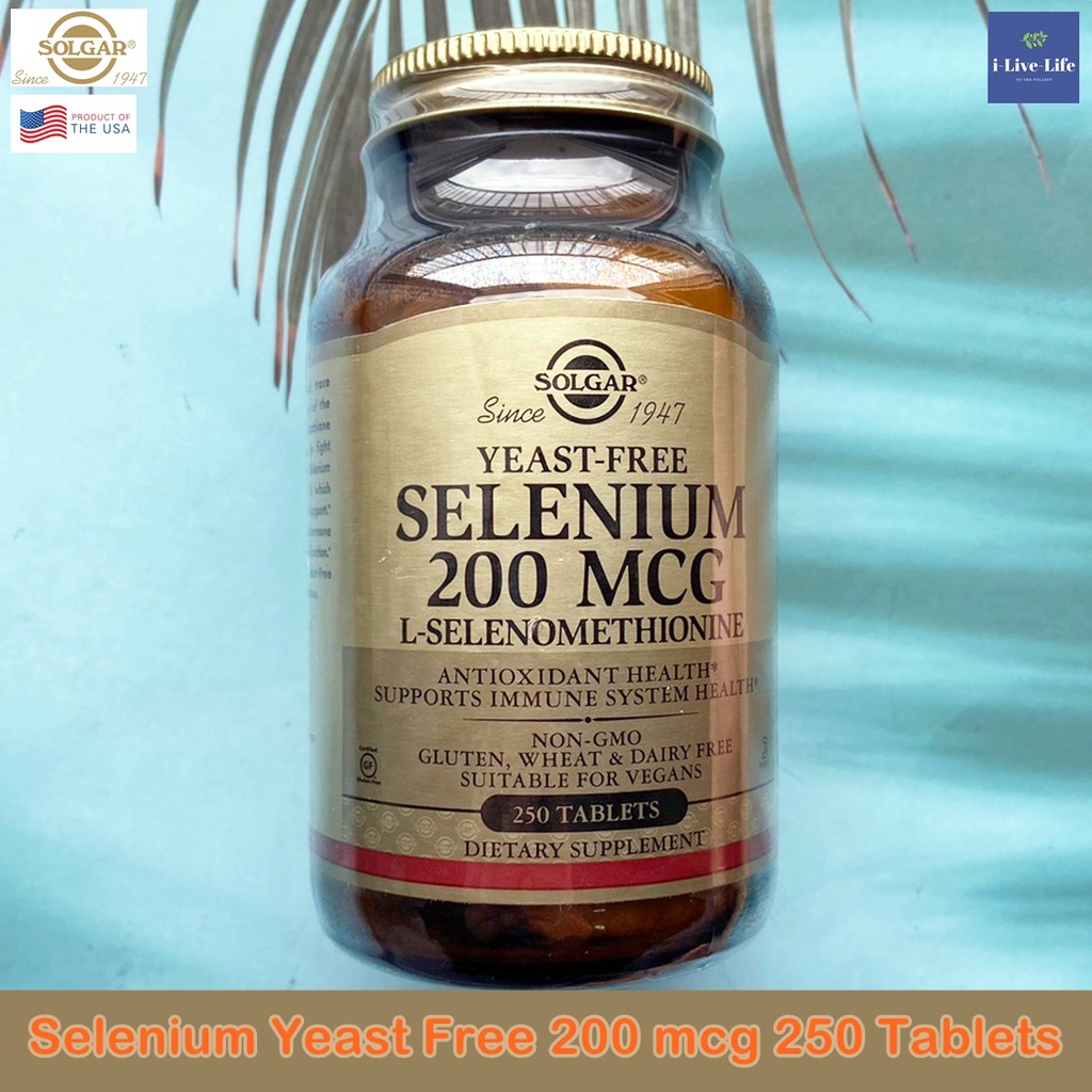 Solgar - Selenium Yeast-Free 200 mcg 250 Tablets Supports Immune System ...