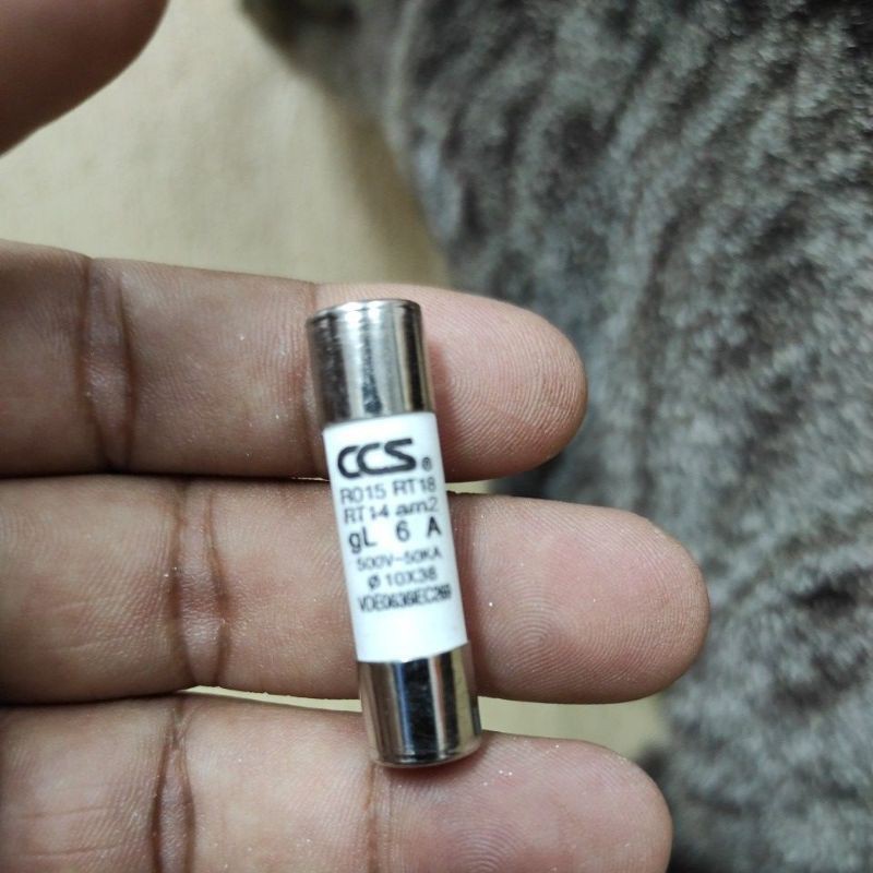 ♈⚡🏡 ฟิวส์หลอดกระเบื้อง หรือฟิวส์กระบอก (CYLINDRICAL CONTACT CAPS FUSE ...