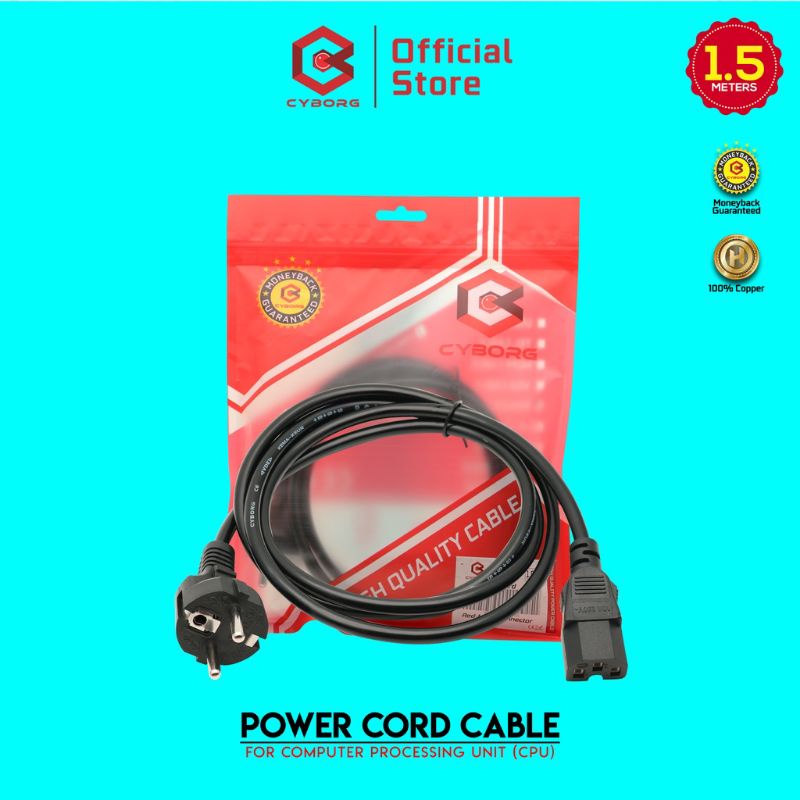 Cyborg สายไฟ CPU 1.5 เมตร | Shopee Thailand