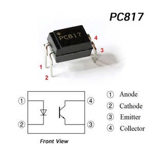 (2ตัว / 5 ตัว) ไอซี ออปโต้คัปเปลอร์ PC814 PC817 DIP-4 (Optocoupler ...