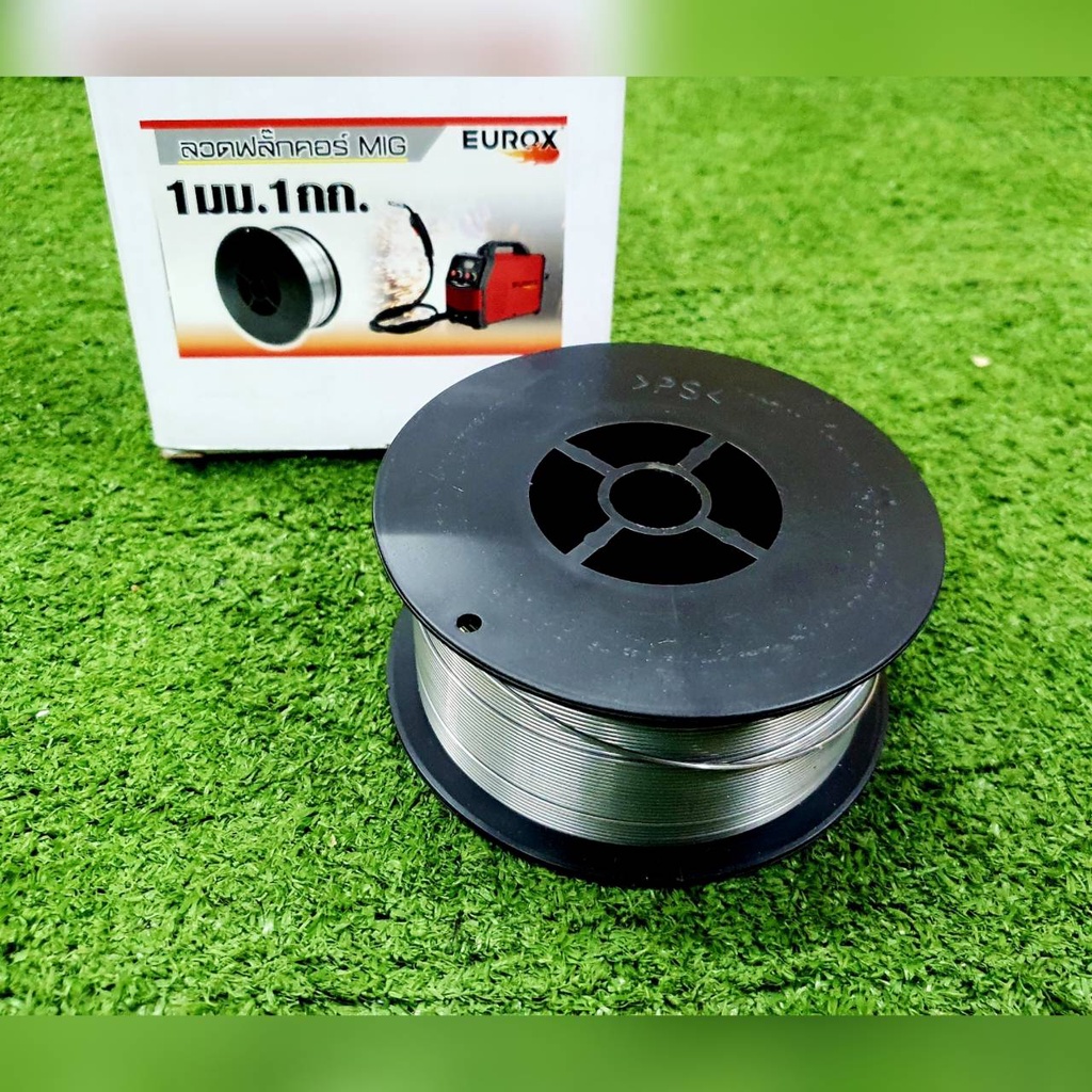EUROX ลวดเชื่อม ฟลั๊กคอร์ 1.0 มิล ขนาด 1 กก รุ่น AWS E71T-GS (ลวด MIG ...