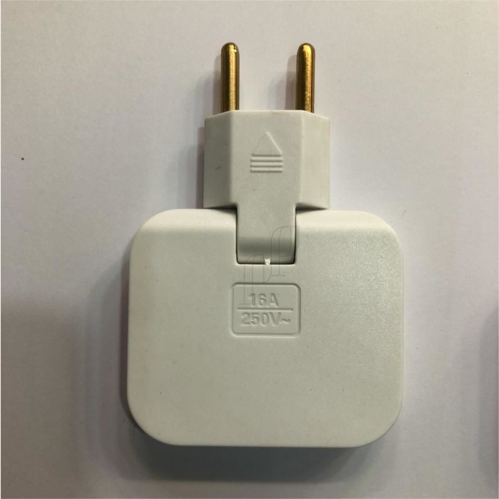 sentoshi ปลั๊กพับ ปลั๊ก 3ช่อง ปลั๊กไฟ ขาแบน 3ตา 2ขากลม พับได้3ทาง2500W 16A 250V | Shopee Thailand