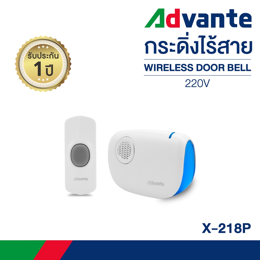 กริ่งไร้สาย (ตัวรับรุ่นใส่ถ่าน) กริ่งประตูไร้สาย 32 เสียง ออดหน้าบ้าน ...