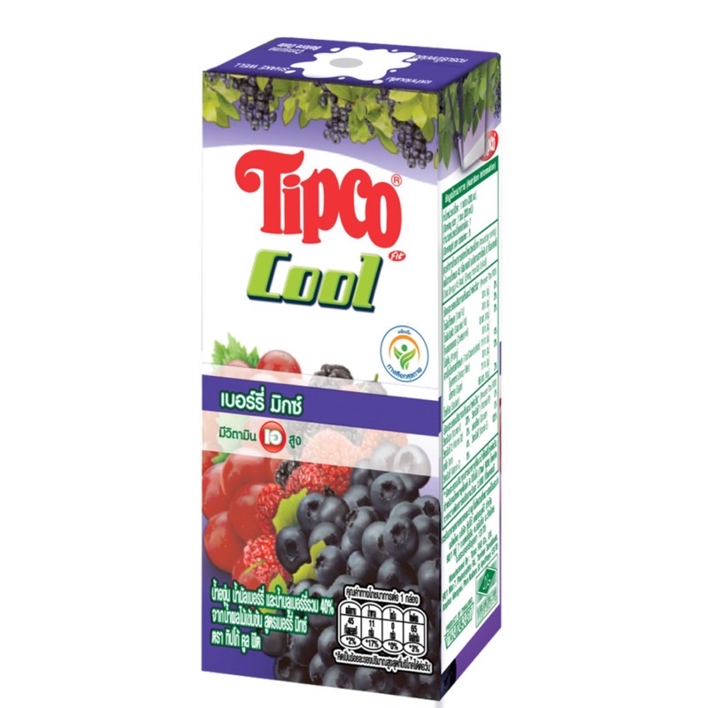ทิปโก้ คูล (1เเพคมี3กล่อง) Tipco cool น้ำผลไม้ | Shopee Thailand
