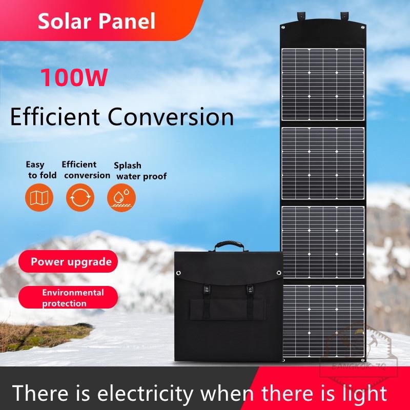 【พร้อมส่ง】Solar Panel 100W แผงโซล่าเซลล์ แผงเซลล์แสงอาทิตย์ สำหรับ ...