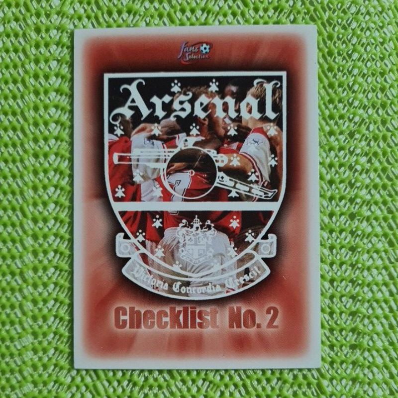 การ์ดฟุตบอลทีมอาร์เซนอล ARSENAL 1997-1998 Futera Fans Collection F. C ...