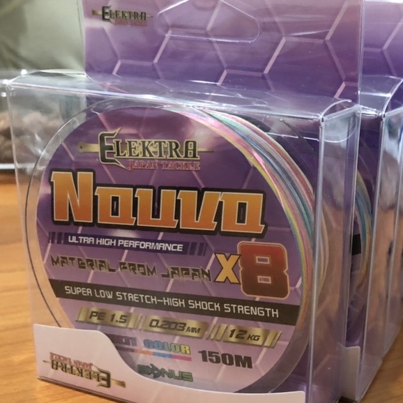 สาย PE Elektra Nouvo ถัก8 ความยาว 100เมตร (แบบม้วนต่อ) หากต้องการใช้2ม้วนต่อกันได้สบาย สบาย ...