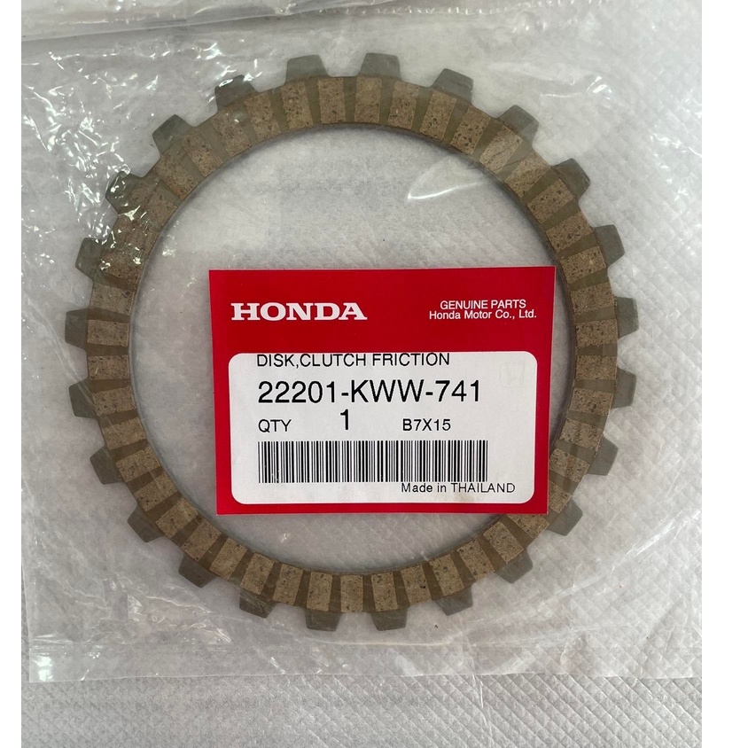 แผ่นคลัช รุ่น HONDA WAVE110i อะไหล่แท้เบิกศูนย์ [22201-KWW-741 ...