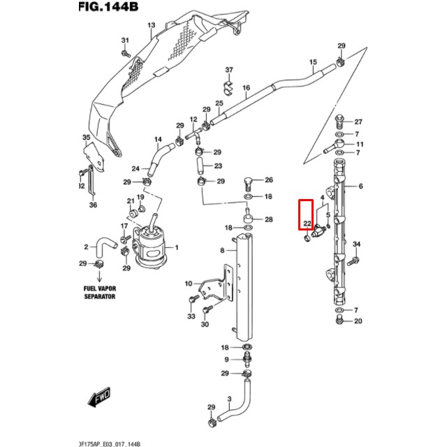 09320-08062-000 CUSHION ยางรอง เครื่องยนต์เรือซุซุกิ Suzuki Outboard ...