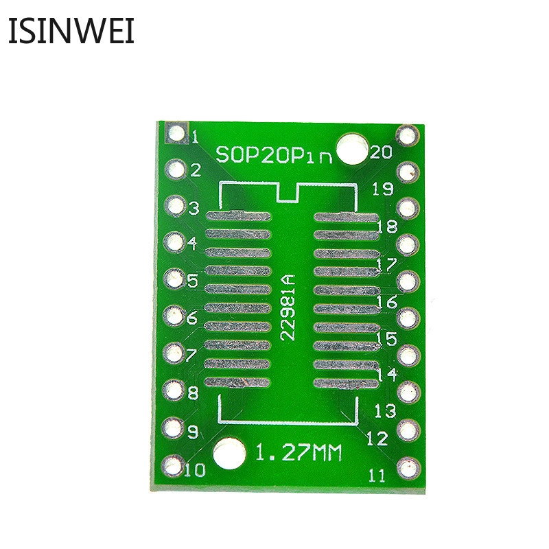อะแดปเตอร์ SOP 20 SSOP 20 SMD to DIP 0.65 / 1.27 มม. 10 ชิ้น | Shopee ...