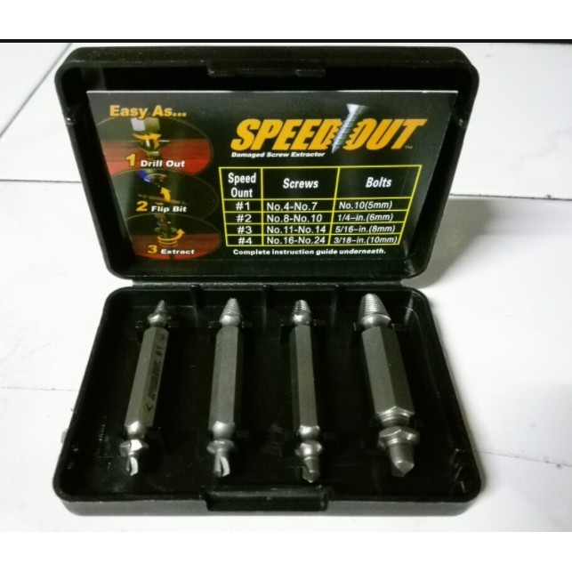 Tools Pro SPEED OUT ชุดเครื่องมือถอนหัวน็อต / สกรู / ตะปู | Shopee Thailand