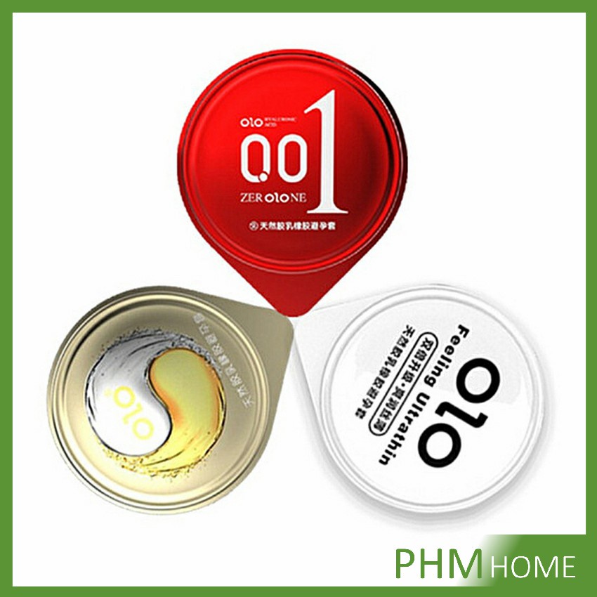 สารหล่อลื่นแบบธรรมชาติ Olo 001 ถุงยางอนามัยบางเฉียบ 0.001 มม (1ชิ้น) สัมผัสแนบสนิท Comdoms ...