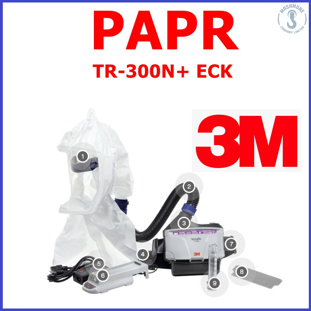 (พร้อมส่ง) PAPR 3M™ Versaflo™ Easy Clean PAPR Kit TR-300N+ ECK อุปกรณ์ ...