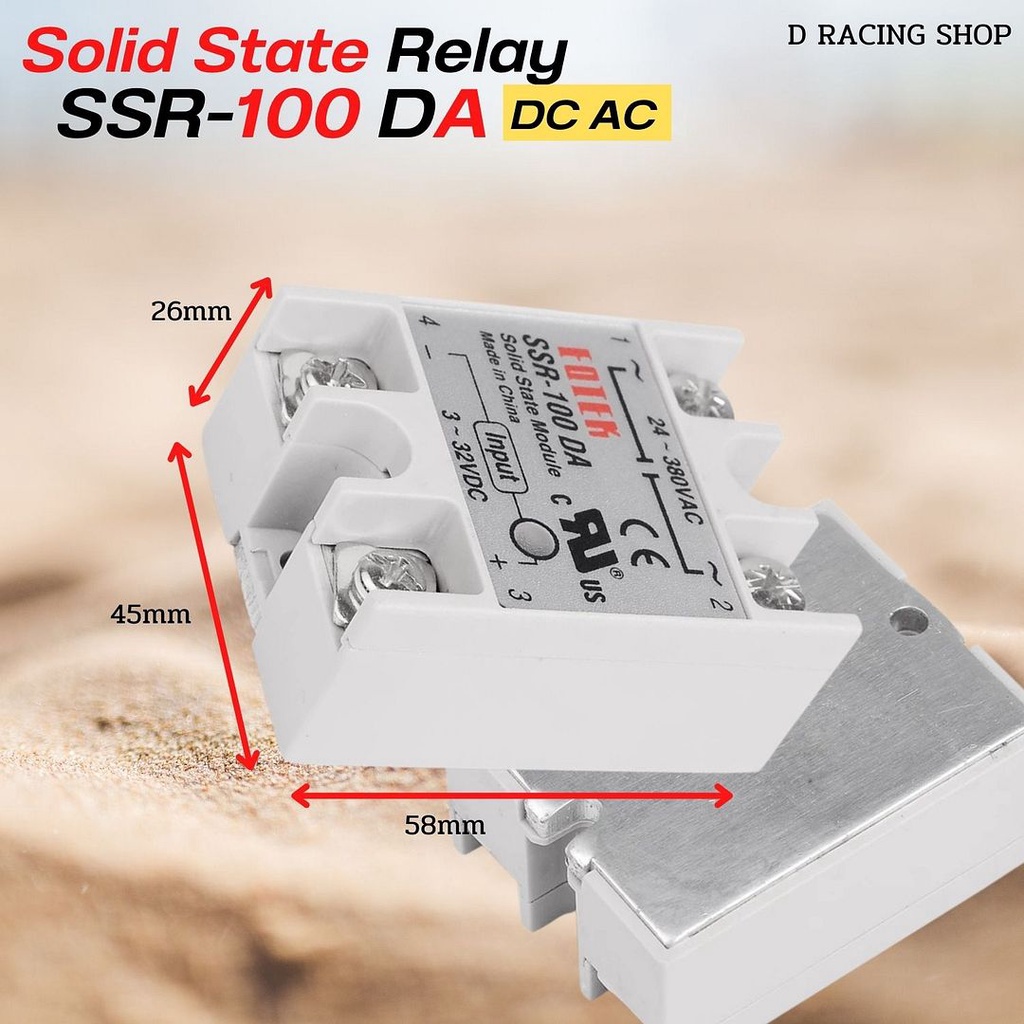 SSR-100DA แบบ DC To DC solid state relay ใหม่...จัดส่งไว | Shopee Thailand