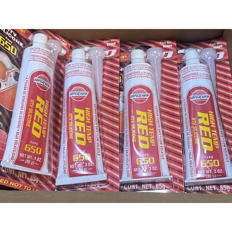 Versachem กาวทาประเก็น สีแดง ทนความร้อนสูง (85g.) เนื้อสีแดง กาวแดง แท้ USA100% | Shopee Thailand