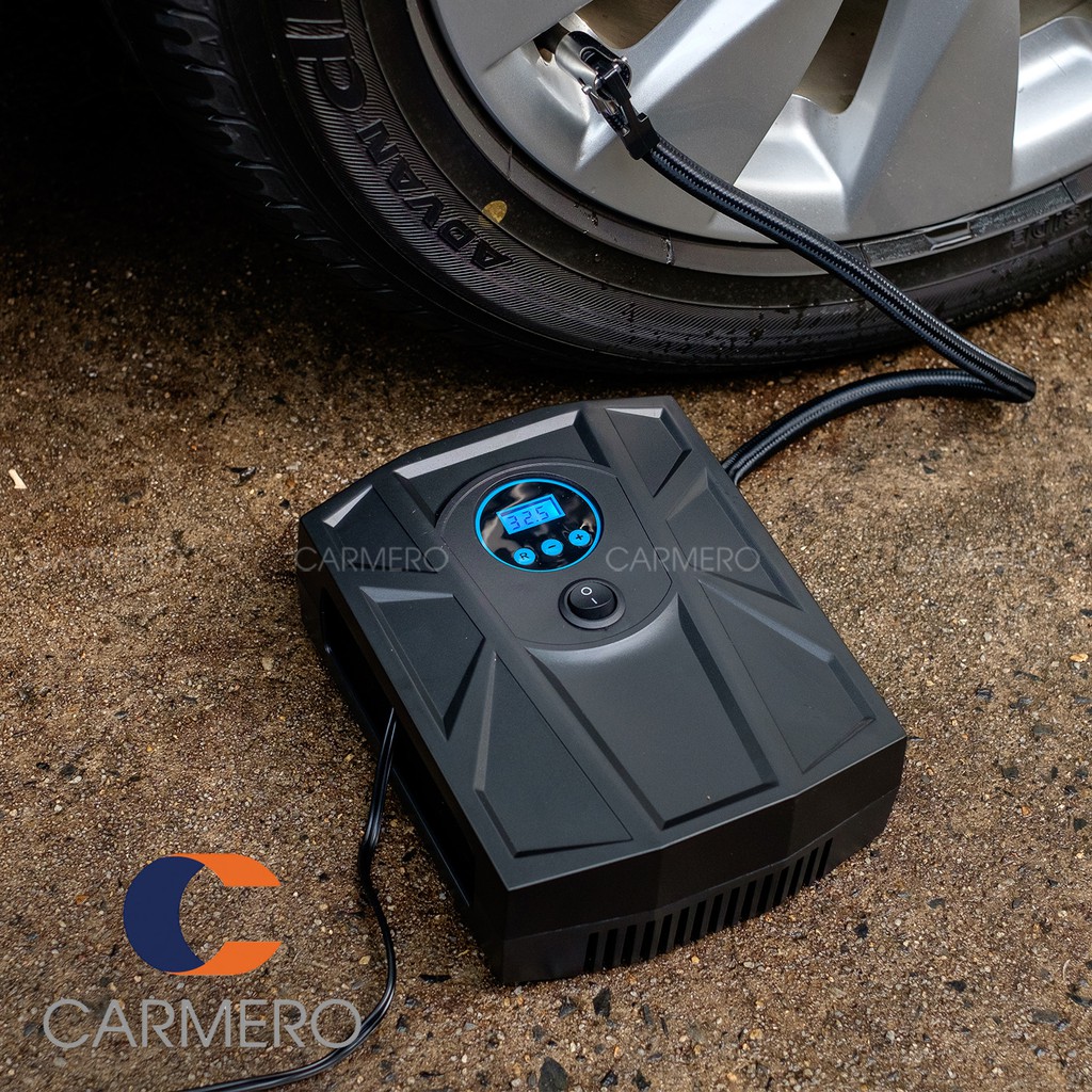 Carmero ปั๊มลม มินิ เครื่องสูบลม รถยนต์ จักรยานยนต์ เติมลมยาง ไฟฟ้า ...