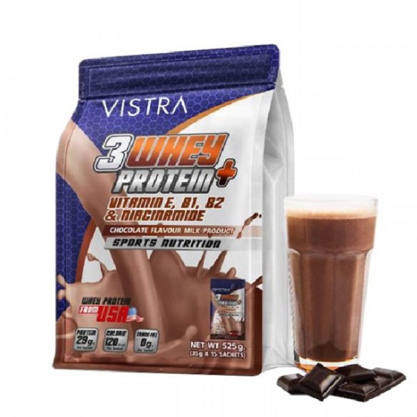 VISTRA 3 Whey Protein Plus 525 g. | Shopee Thailand