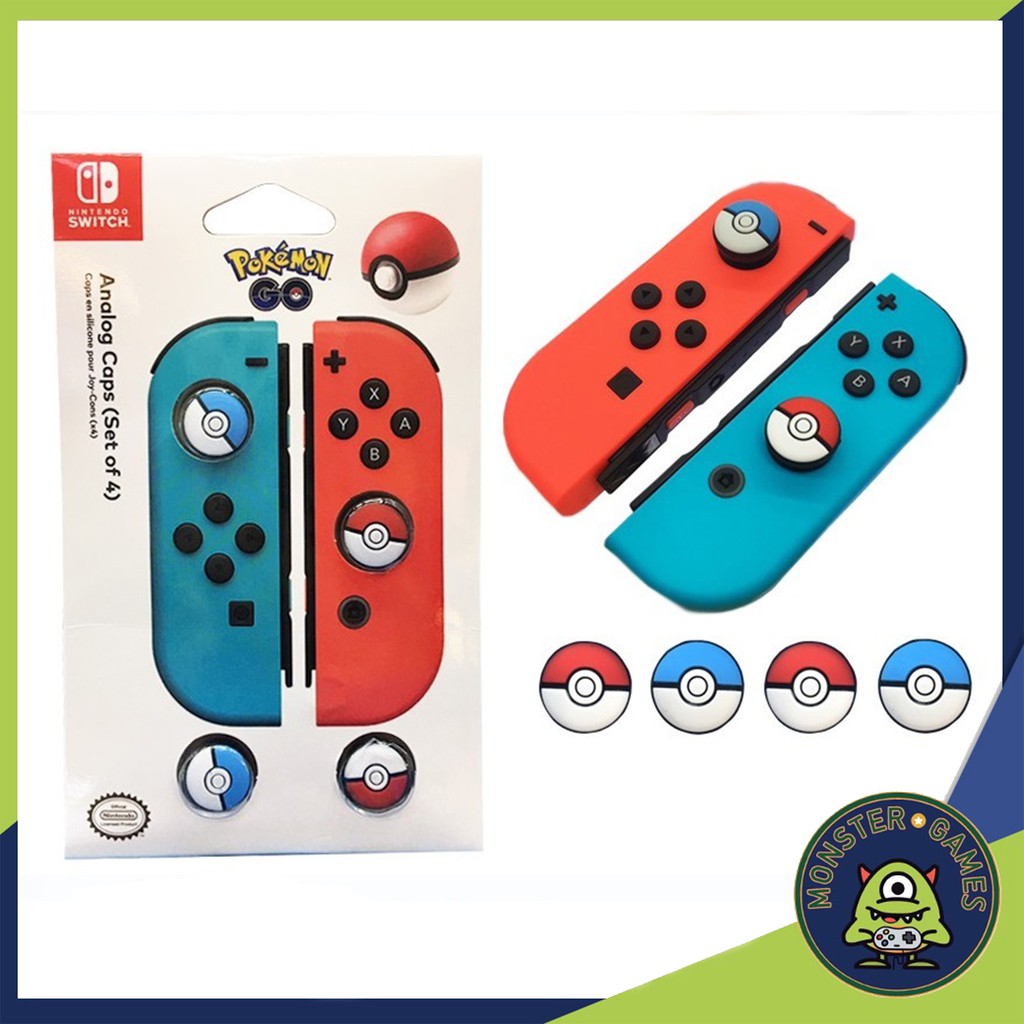 Analog Caps for Joy con Nintendo Switch ลาย Pokemon GO (Set for 4)(ที่ ...