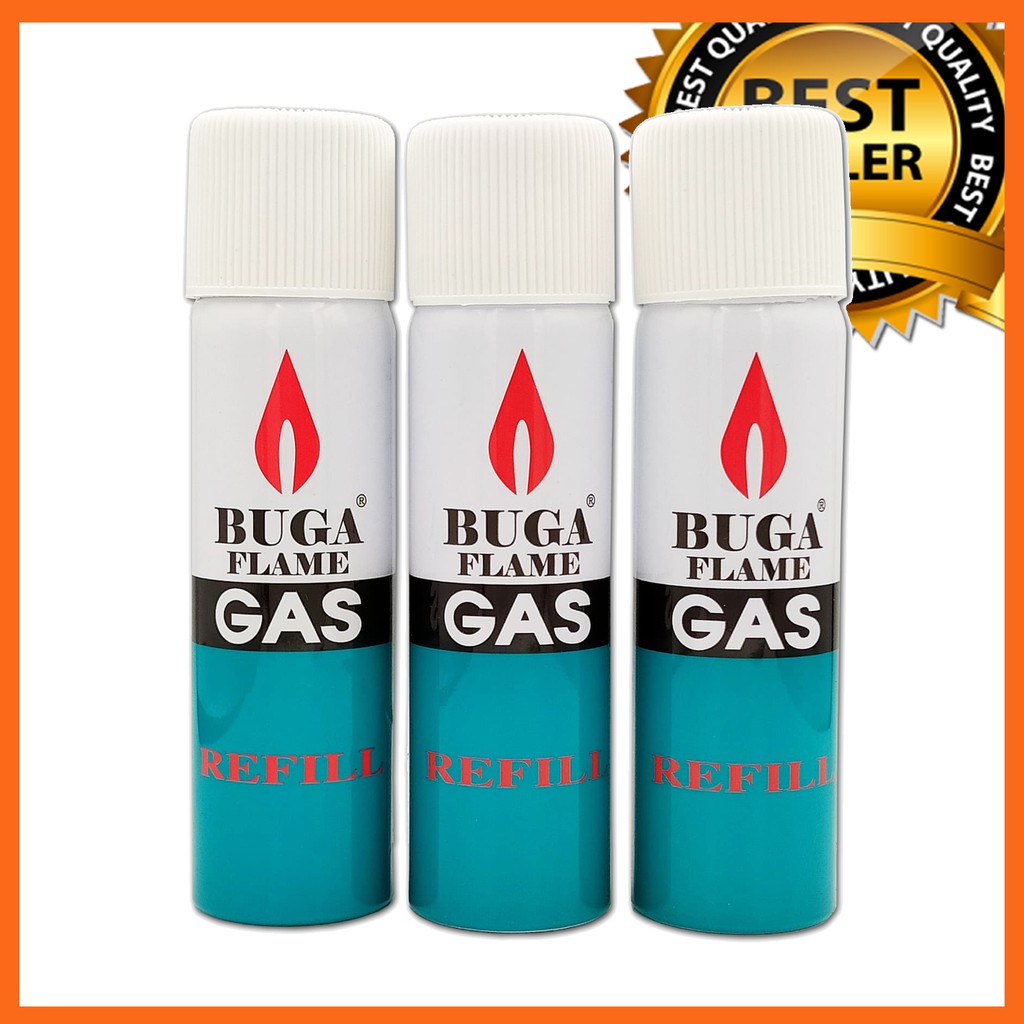 x3 กระป๋อง บูก้าแก๊ส กระป๋องเล็ก ขนาด 50 กรัม BUGA GAS X 3pcs. สำหรับ ...
