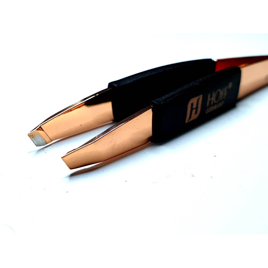 FLASH SALE! แหนบ สแตนเลส ของแท้ Hoff ฮอฟ เยอรมัน HP805 ใช้งานถนัด แนบสนิท สี โรสโกลด์ Stainless ...