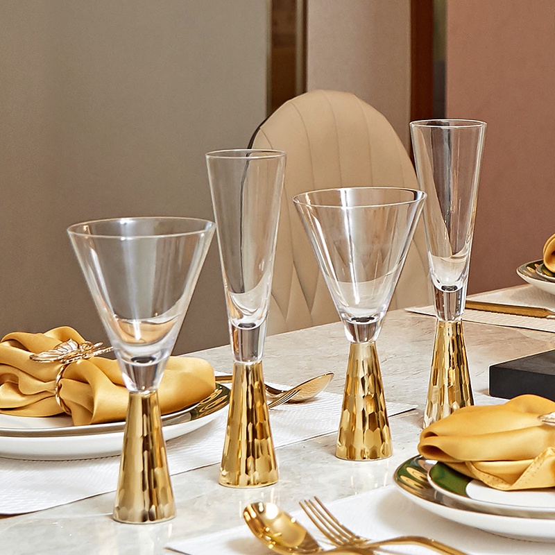 Western Luxury Crystal Red Wine Glass Top Grade Restaurant Wedding ...