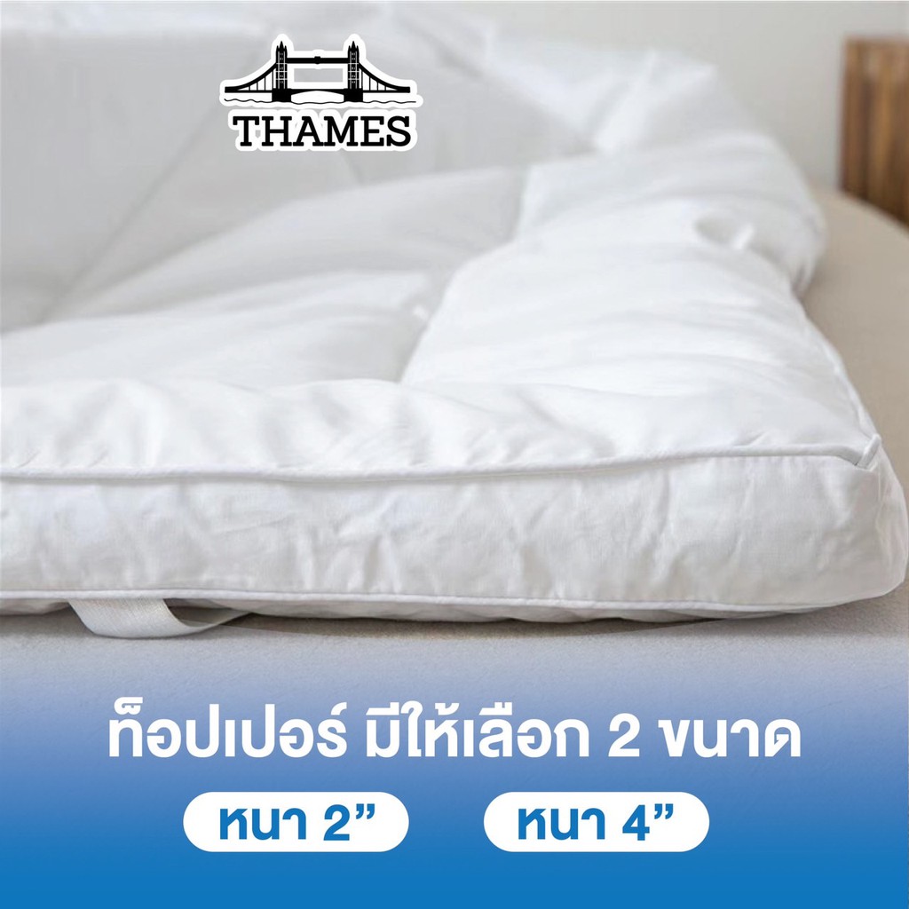 Thames Topper รุ่น Economy（3F 5F 6F）งานไทย คุ้มค่า (รุ่นประหยัด) ท็อปเปอร์ ที่นอน mattress ...