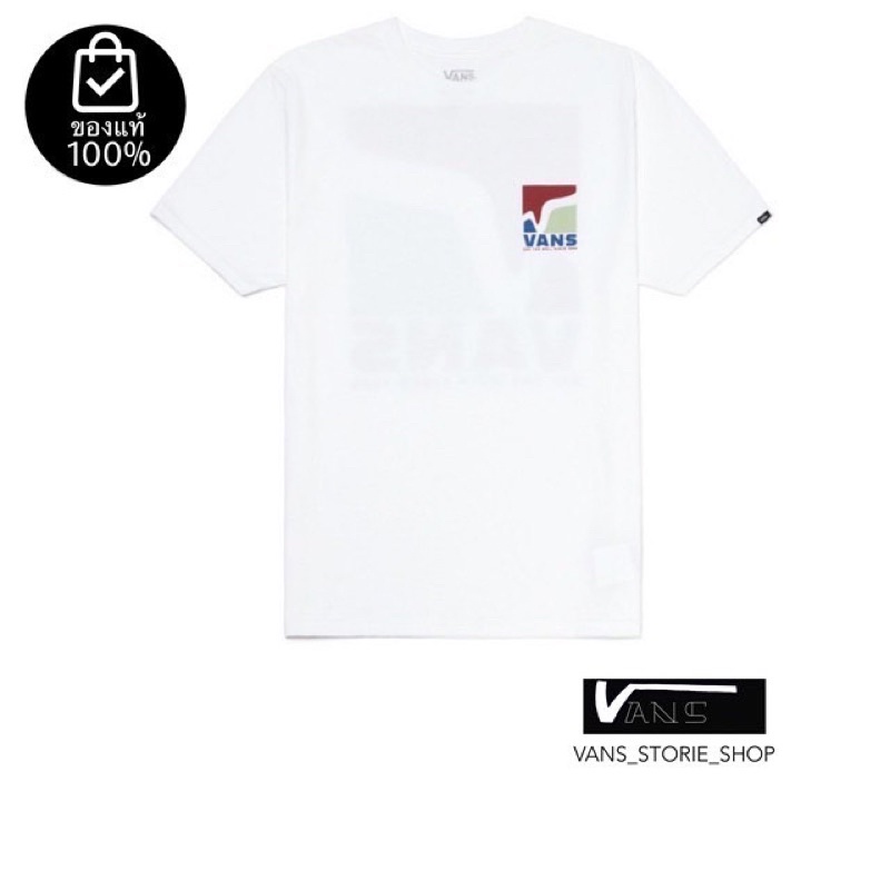 เสื้อยืดVANS SWOOP V SS WHITE สินค้ามีประกันแท้ | Shopee Thailand