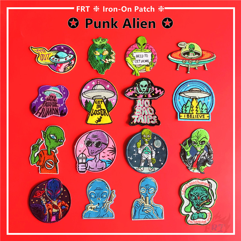 Punk Alien - I Don ' T Need Humans - On แผ่นแพทช์สําหรับเย็บปักตกแต่ง ...