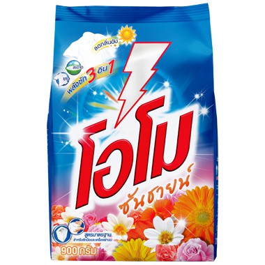 OMO Sunshine Detergent Wash โอโม ซันชายน์ ผลิตภัณฑ์ผงซักฟอกชนิดผง 750 ...