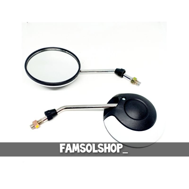 ใหม่ กระจกมองหลัง ทรงกลม คุณภาพ สําหรับรถจักรยานยนต์ Honda Yamaha Scopy ...