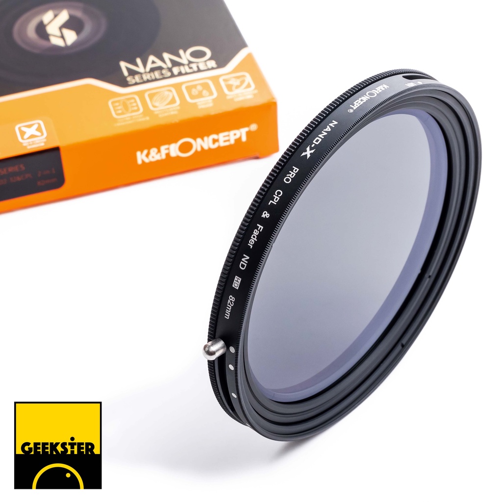 🇹🇭 CPL + ND ฟิลเตอร์ K&F Fader ปรับได้ 1-5 Stop ( ND2 - ND32 ) Filter / ND+CPL 2in1 KF 52 58 62 ...