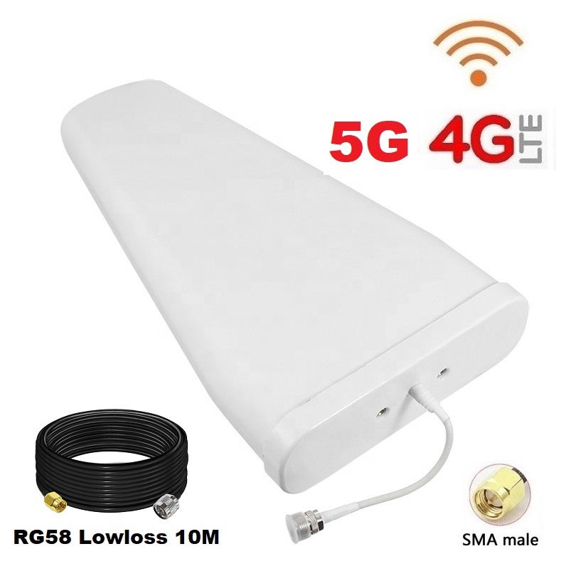 เสาอากาศ 5G 4G LPDA Anrenna 28dBi Signal Booster High Gain Antenna 10M ...