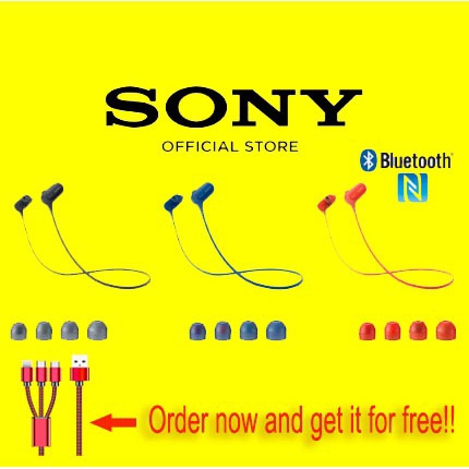 หูฟังชนิดใส่ในหู Sony Bluetooth MDR-XB50BS ไร้สายแบบสปอร์ต | Shopee ...