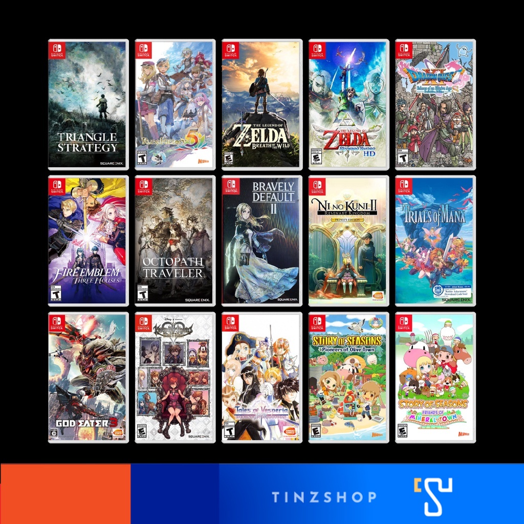 [Openworld & RPG] 15 Mega Games Set BLACK for Nintendo Switch Game | Shopee Thailand