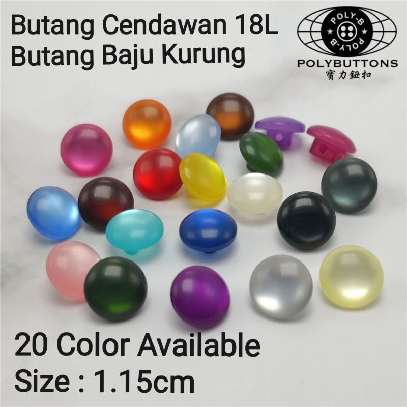Polybuttons Butang Baju Kurung Butang Baju Melayu Butang Cendwan Shank ...