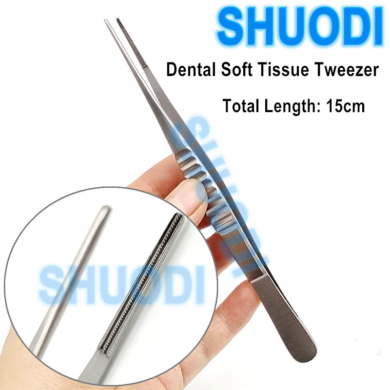 Dental DeBakey Tissue Tweezer Dissecting Forceps Tweezer straight 15 cm ...