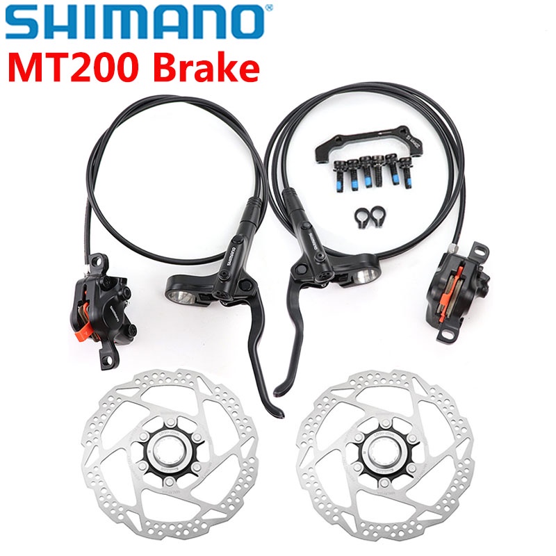 Shimano MT200 MTB จักรยานเสือภูเขาชุดดิสก์เบรกไฮดรอลิกรวม MT200 คันเบรก ...