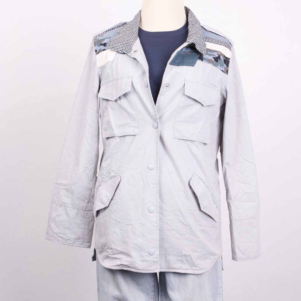 JACKET ผ้ายีนส์ตัดเเปะแบบ UNIQUE มือสองสภาพดี | Shopee Thailand