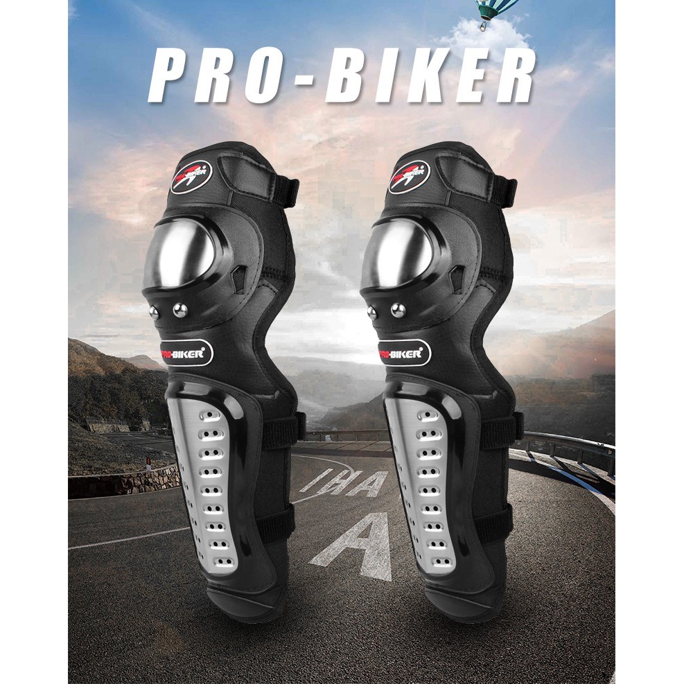 สนับเข่าสแตนเลส ProBiker | Shopee Thailand