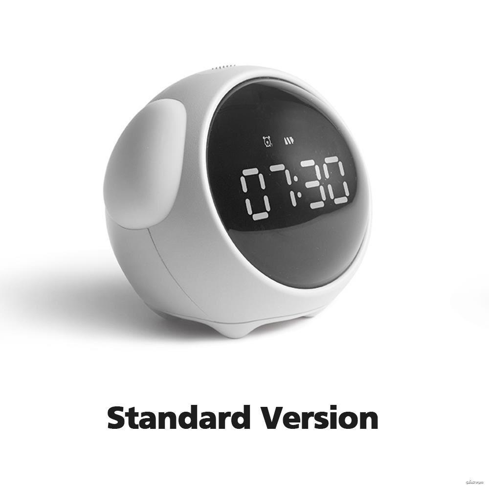 Youpin Xiaomi Cute Expression Pixel Alarm Clock,ไฟ LED ควบคุมด้วยเสียง ...