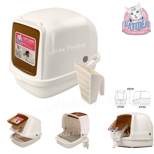 Catidea CATEARS XL(CL101XL) ห้องน้ำแมวไซซ์ XL เปิดฝาหน้าได้สะดวกต่อทั้งท่านเจ้าของและลูกๆเหมียว ...