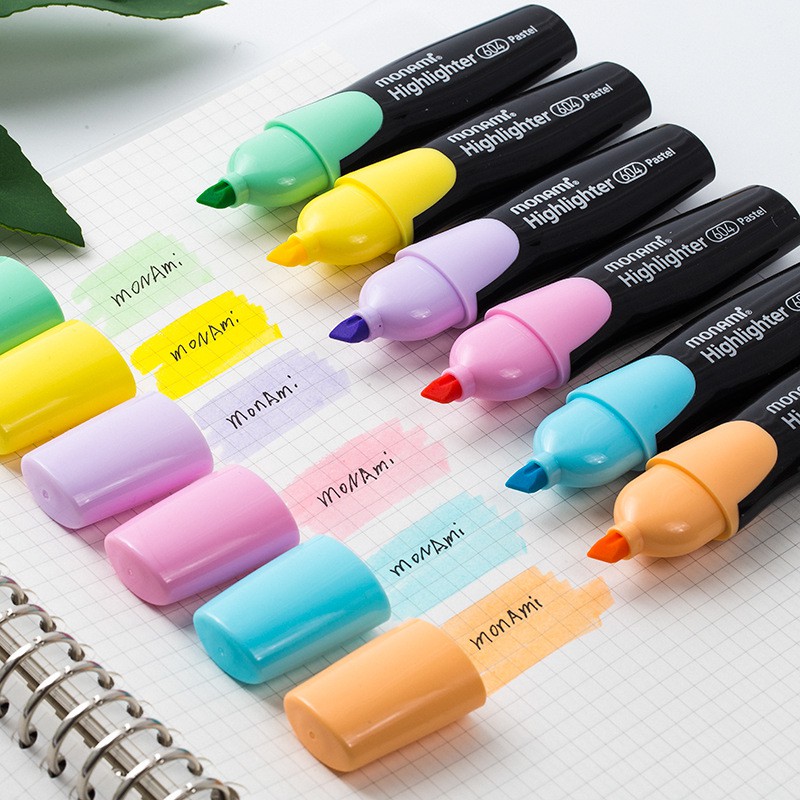 Monami Highlight 604 Pastel ปากกาเน้นข้อความ แยกแท่ง | Shopee Thailand
