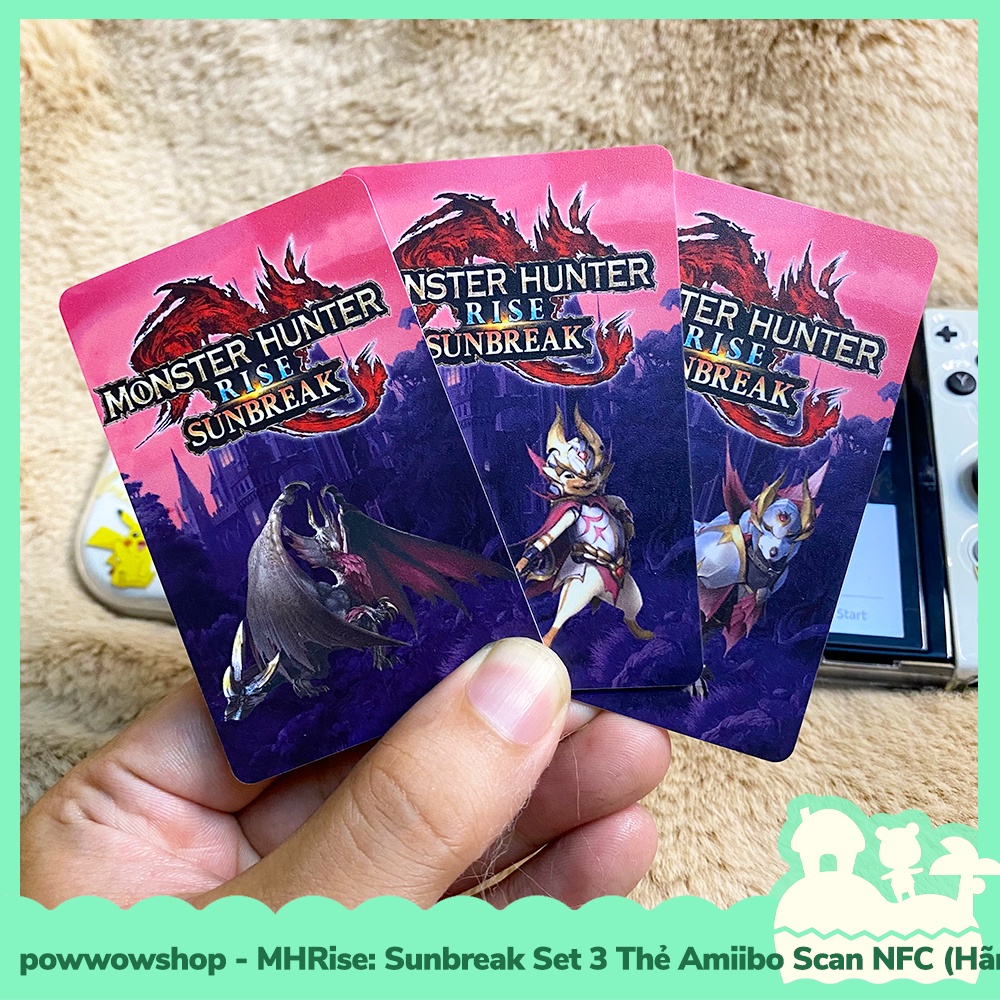 [ Available Vn - Express ] MHRise ชุดกันแดด 3 Amiibo สแกนการ ์ ด NFC ...