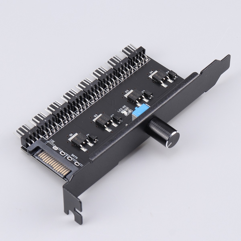 12v IDE/SATA 4Pin/3Pin Speed Controller Knob 1 ถึง 8 Way Universal ...