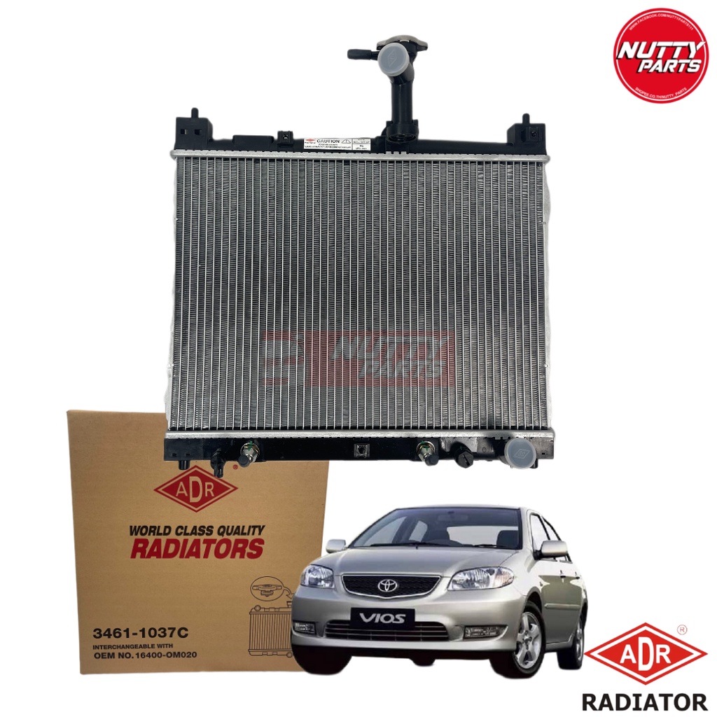 หม้อน้ำ ADR Toyota Soluna Vios ปี 03-07 Ncp42 AT 3461-1037C , MT 3461 ...