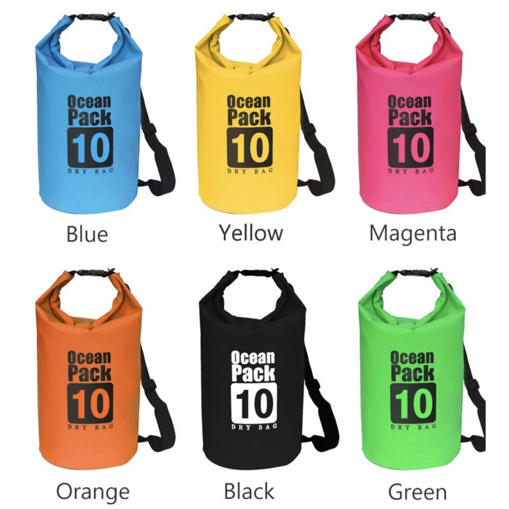 👇พร้อมส่ง กระเป๋ากันน้ำ Ocean Pack 5,10,15,20 ลิตร มี 6สี เลื่อนขวา ...