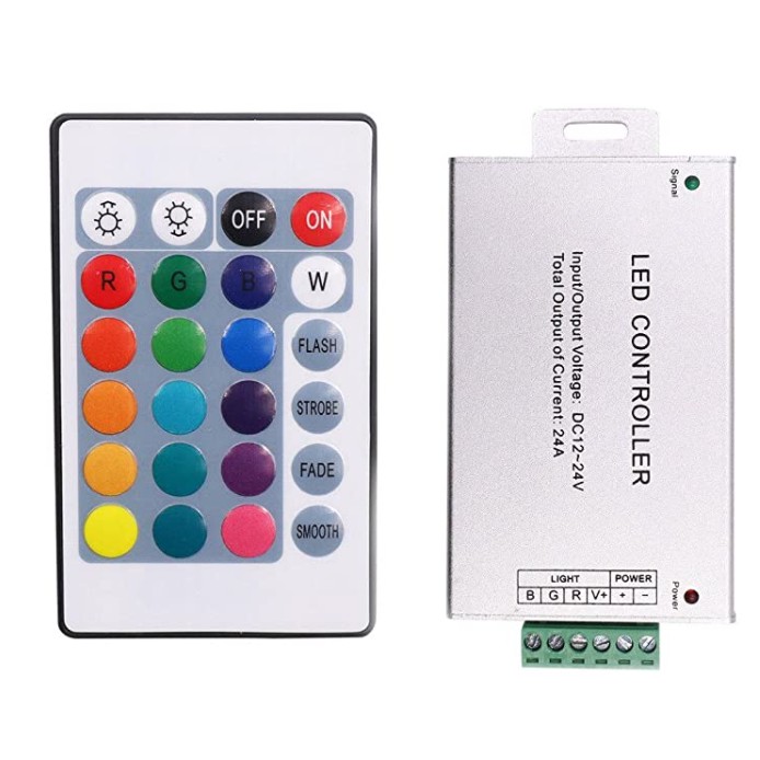 LED Control RGB 12 - 24v 24A Controller RGB คอนโทรล Controller RGB12 ...